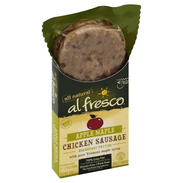 Al Fresco Chicken Breakfast Sausage Patties, Apple Maple | Publix Super ...