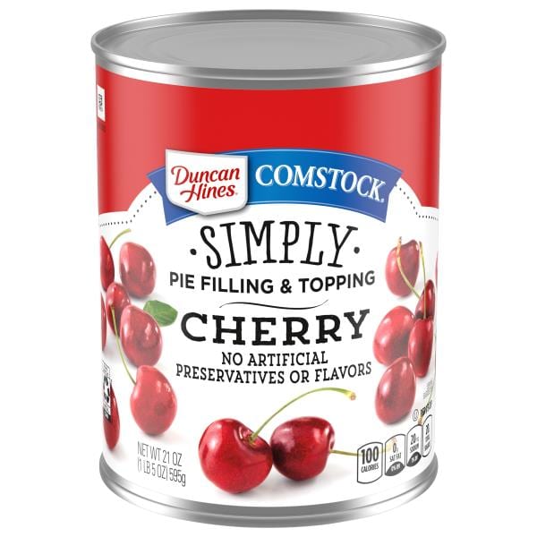 Duncan Hines Comstock Pie Filling & Topping, Cherry, Simply | Publix ...