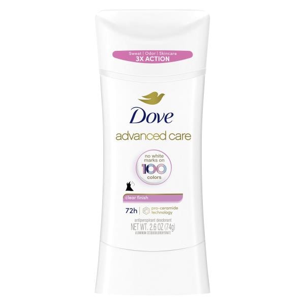 Dove Advanced Care Antiperspirant Deodorant Stick Clear Finish | Publix ...