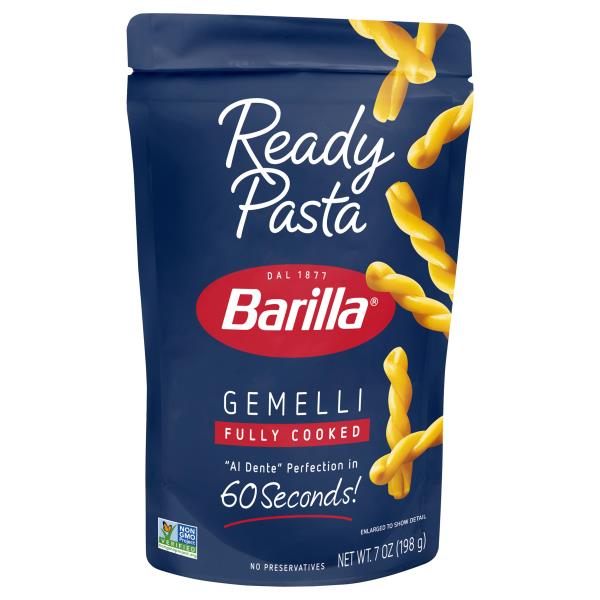 Barilla Ready Pasta Fully Cooked Gemelli Pasta, Non-GMO & Kosher ...