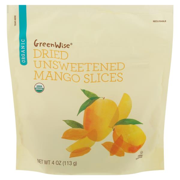 GreenWise Mango Slices, Organic, Unsweetened, Dried | Publix Super Markets