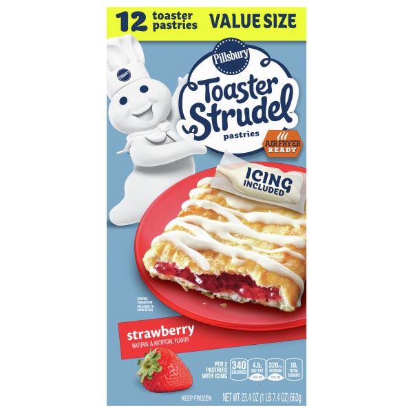 Pillsbury Toaster Strudel Strawberry Pastries Value Size | Publix Super ...