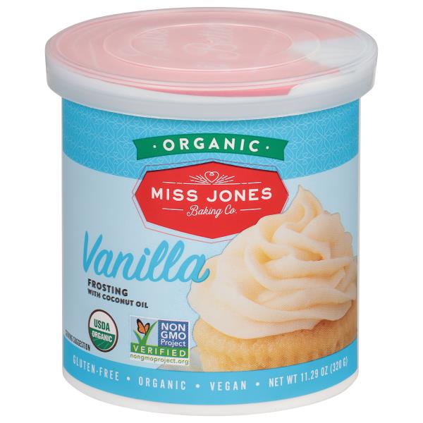 Miss Jones Frosting, Organic, Vanilla | Publix Super Markets