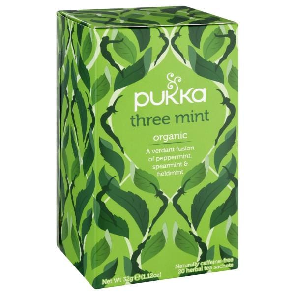 Pukka Herbal Tea, Organic, Three Mint, Sachets | Publix Super Markets
