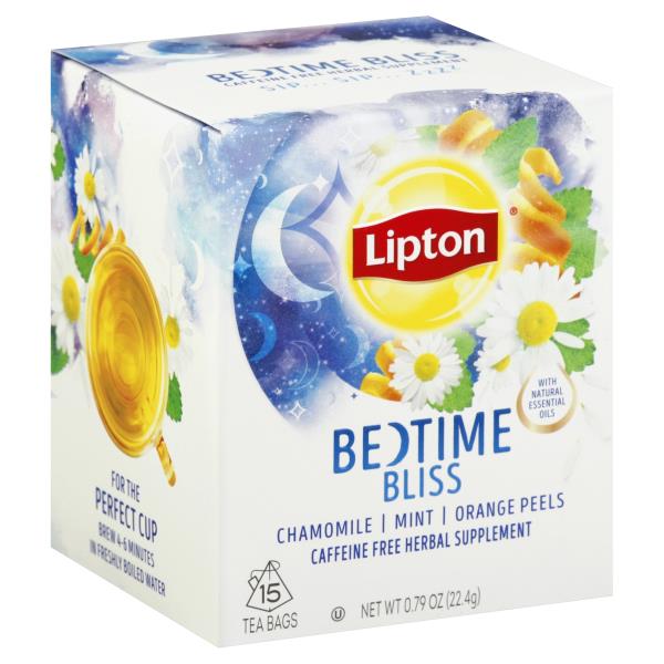 Lipton Tea, Bedtime Bliss, Caffeine Free, Bags | Publix Super Markets