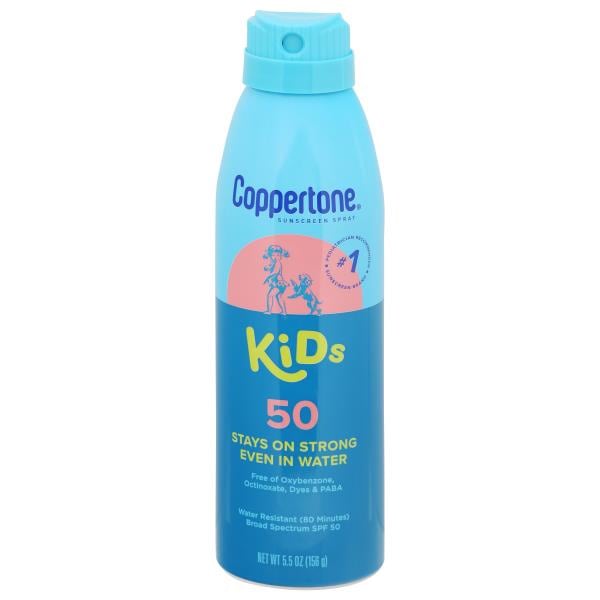 Coppertone Kids Sunscreen, Spray, SPF 50 | Publix Super Markets