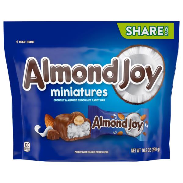 Almond Joy Candy Bar, Coconut & Almond Chocolate, Miniatures, Share ...