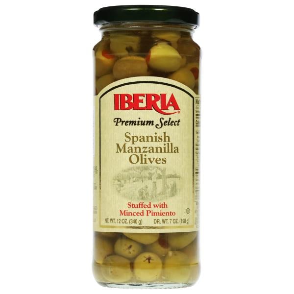 Iberia Premium Select Olives, Stuffed with Minced Pimiento, Spanish ...
