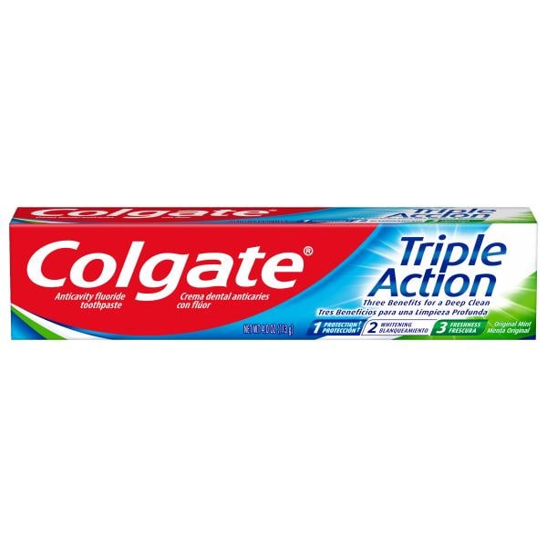 Colgate Triple Action Toothpaste, Mint | Publix Super Markets