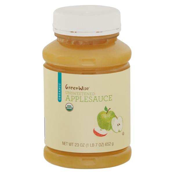 GreenWise Applesauce, Organic, Unsweetened | Publix Super Markets