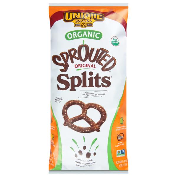 Unique Snacks Splits Pretzels, Organic, Sprouted, Original | Publix ...