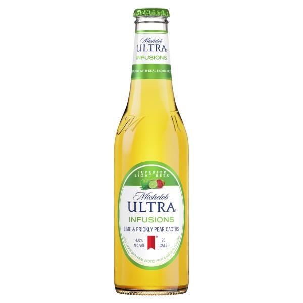 MICHELOB ULTRA Infusions Lime & Prickly Pear Cactus Superior Light Beer ...