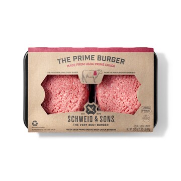 Schweid & Sons Beef Chuck Burgers, Fresh Ground, 75%/25%, The Prime Burger | Publix Super Markets