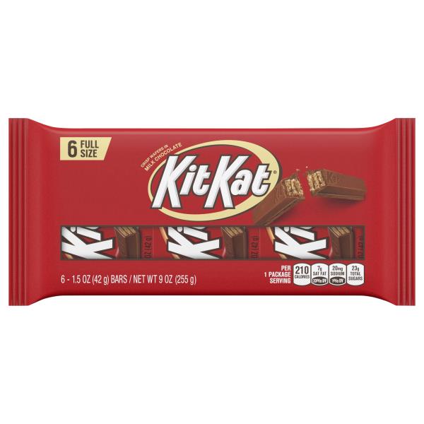 Kit Kat Crisp Wafers, in Milk Chocolate, Full Size | Publix Super Markets