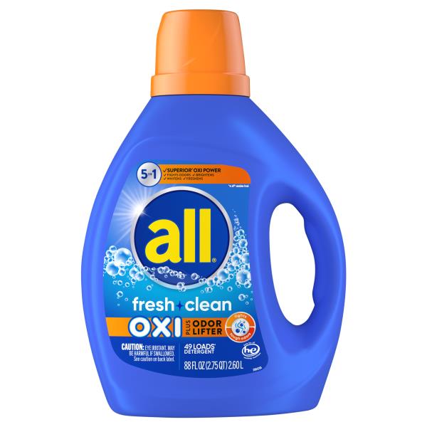 All Detergent, Oxi Plus Odor Lifter, Fresh Clean, 5 in 1 | Publix Super ...