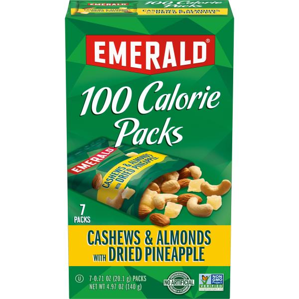 Emerald® 100 Calorie Packs Cashews and Almonds with Dried Pineapple ...