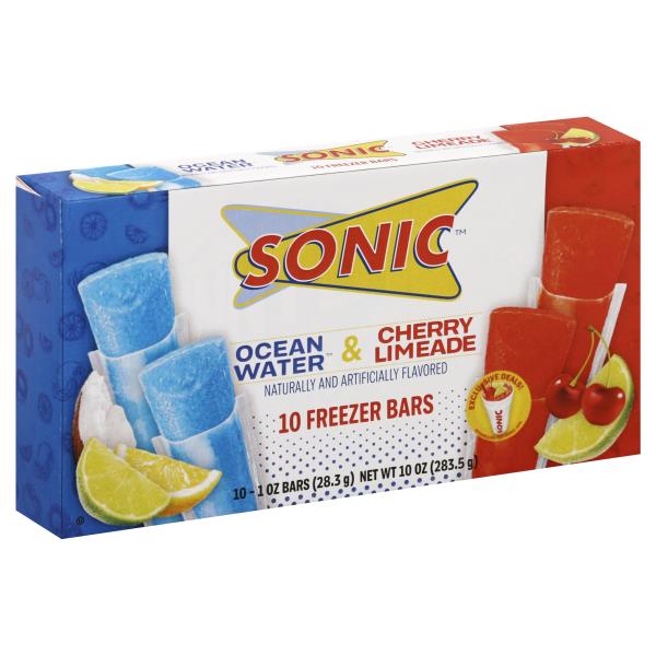 Sonic Freezer Bars, Ocean Water & Cherry Limeade | Publix Super Markets