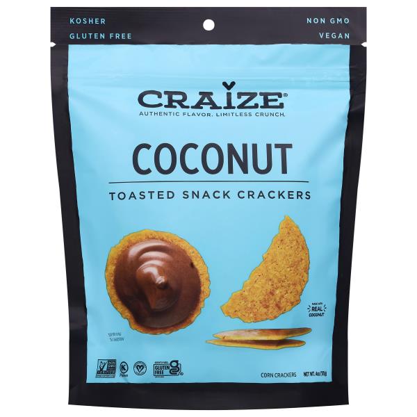 Craize Corn Cracker, Toasted, Coconut | Publix Super Markets