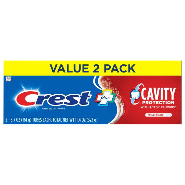 Crest Plus Cavity Protection Fluoride Anticavity Regular Paste ...