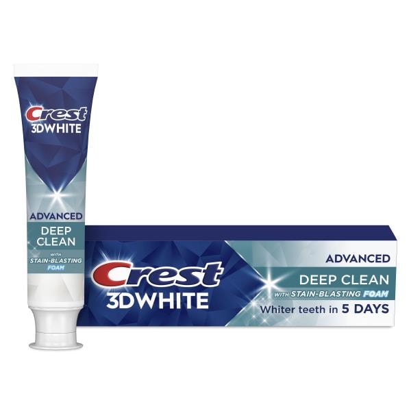 Crest 3D White Advanced Deep Clean Fluoride Anticavity Toothpaste ...