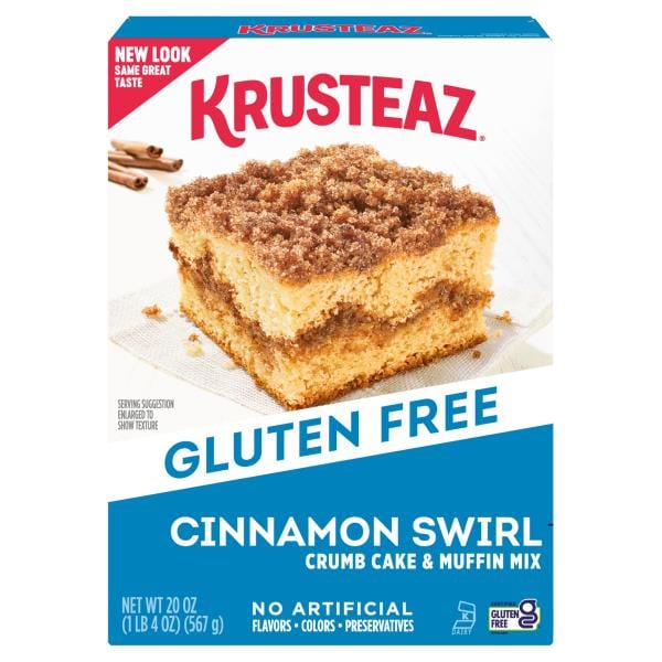 Krusteaz Gluten Free Cinnamon Swirl Crumb Cake & Muffin Mix | Publix ...