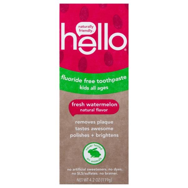 Hello Toothpaste, Fresh Watermelon, Fluoride Free | Publix Super Markets