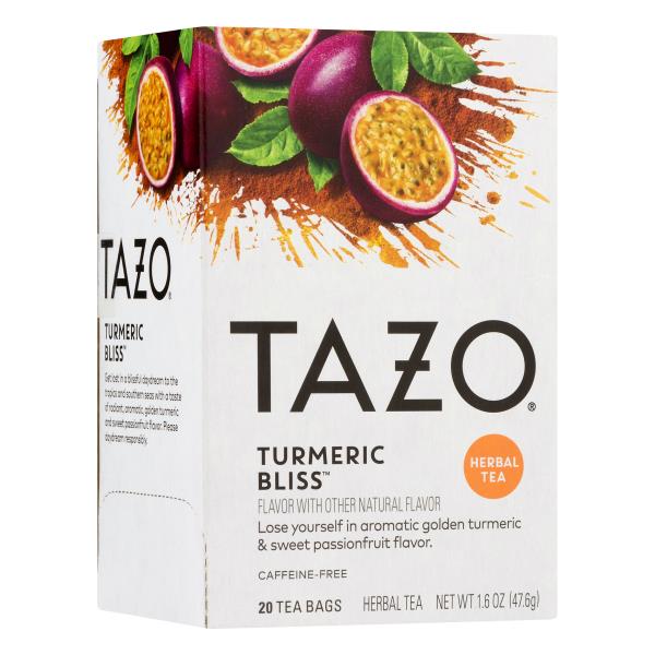 Tazo Turmeric Bliss Tea, Herbal, Caffeine-Free, Tea Bags | Publix Super ...