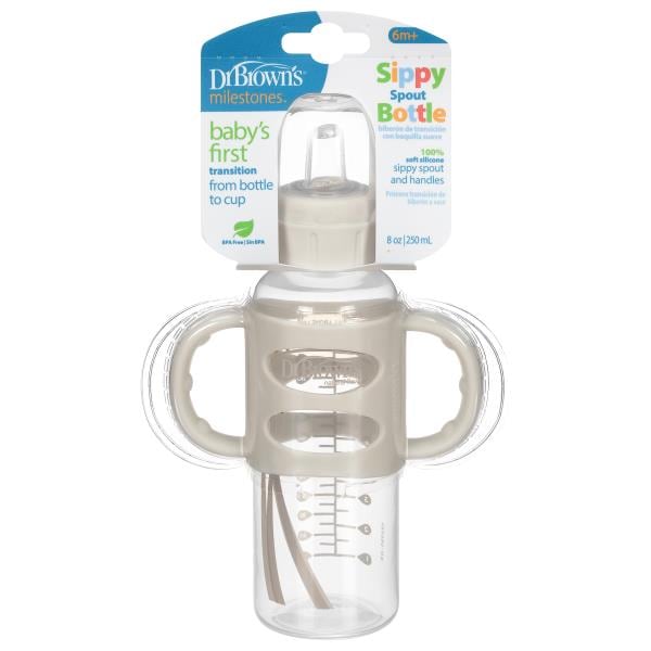 Dr. Brown's Milestones 8 Ounce 6 m+ Sippy Bottle | Publix Super Markets
