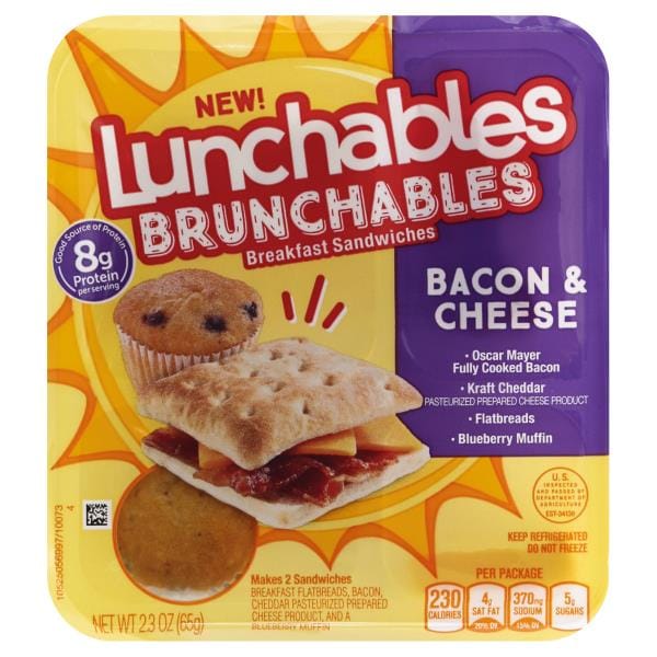 Lunchables Breakfast Sandwiches, Bacon & Cheese | Publix Super Markets