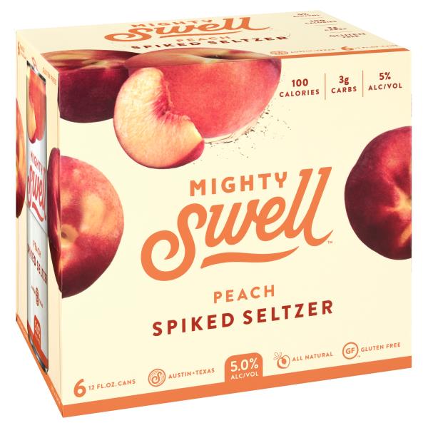 Mighty Swell Spiked Seltzer, Peach | Publix Super Markets