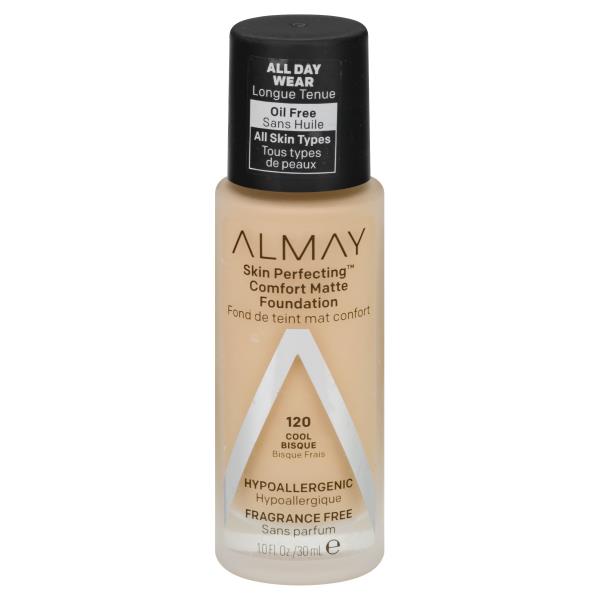 Almay Skin Perfecting Foundation, Comfort Matte, Cool Bisque 120 ...