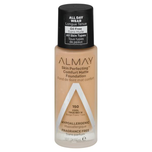 Almay Skin Perfecting Foundation, Comfort Matte, Cool True Beige 150 ...