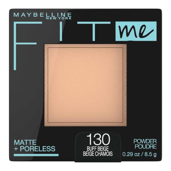 Maybelline Fit Me Matte + Poreless Pressed Face Powder Makeup Buff ...