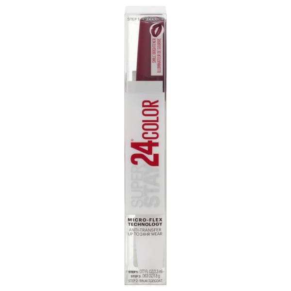 Maybelline SuperStay 24 2-Step Liquid Lipstick Makeup, Optic Ruby ...