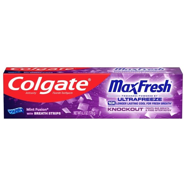 Colgate Max Fresh Whitening Toothpaste With Mini Breath Strips | Publix ...