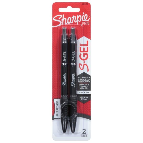 Sharpie S-Gel Pens, Black Ink, Medium (0.7 mm) | Publix Super Markets
