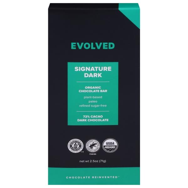 Evolved Chocolate Bar, Organic, Signature Dark | Publix Super Markets