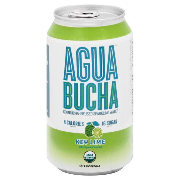 Agua Bucha Sparkling Water, Kombucha-Infused, Key Lime | Publix Super ...