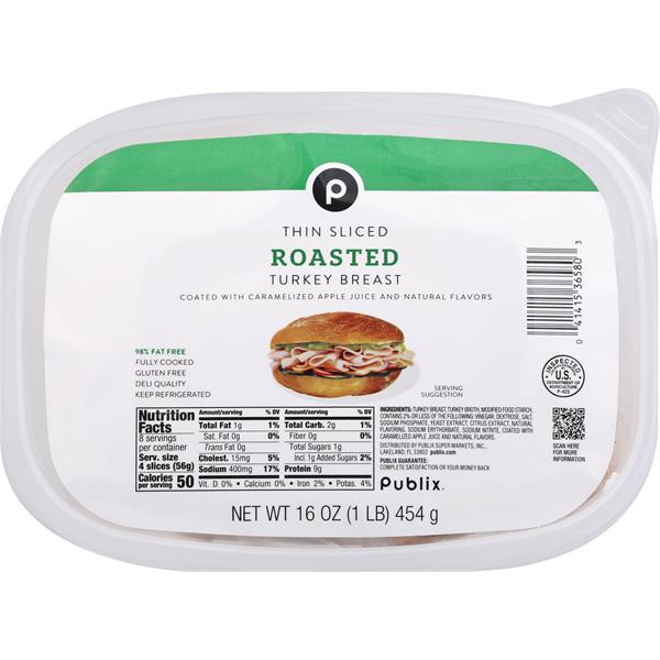 Publix Sliced Oven Roasted Turkey, 16 Oz | Publix Super Markets