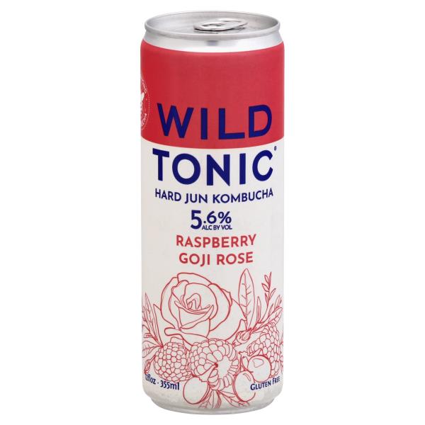 Wild Tonic Hard Jun Kombucha, Raspberry Goji Rose | Publix Super Markets