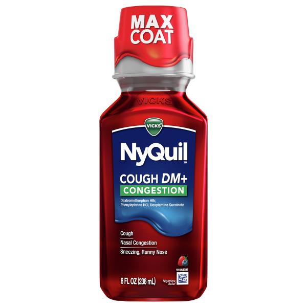 Vicks NyQuil Cough DM + Congestion, Max Coat | Publix Super Markets