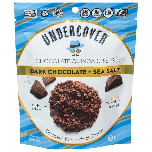 Undercover Chocolate Quinoa Crisps, Dark Chocolate + Sea Salt | Publix ...