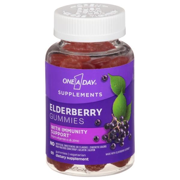 One A Day Immunity Support, Elderberry, Gummies | Publix Super Markets