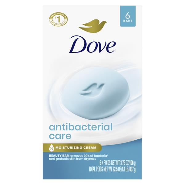 Dove Care & Protect Beauty Bar Soap Antibacterial Care | Publix Super ...