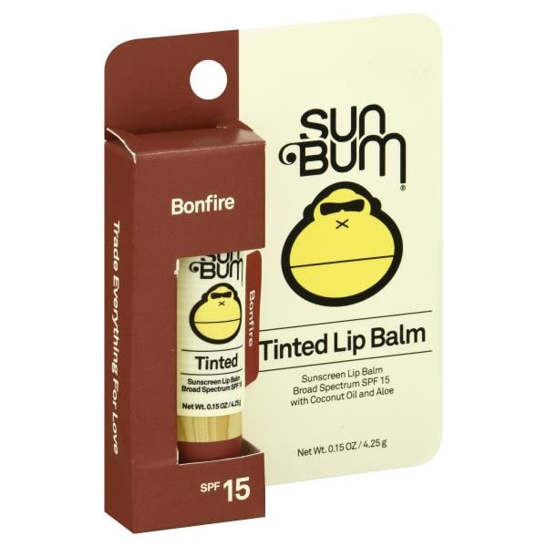 Sun Bum Lip Balm, Tinted, Bonfire, Broad Spectrum SPF 15 | Publix Super ...
