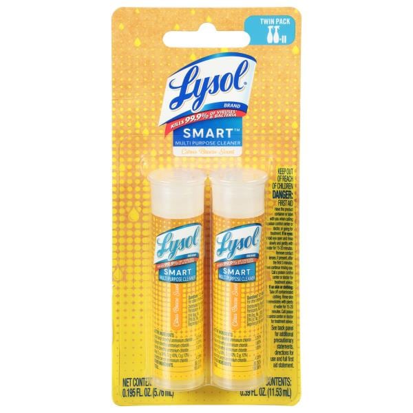 Lysol Smart Multi Purpose Cleaner, Citrus Breeze Scent, Twin Pack ...