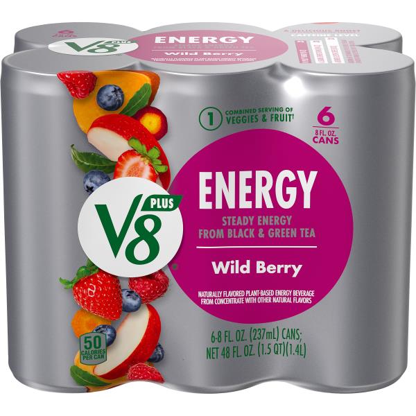 V8® +Energy® Wild Berry Juice Energy Drink | Publix Super Markets