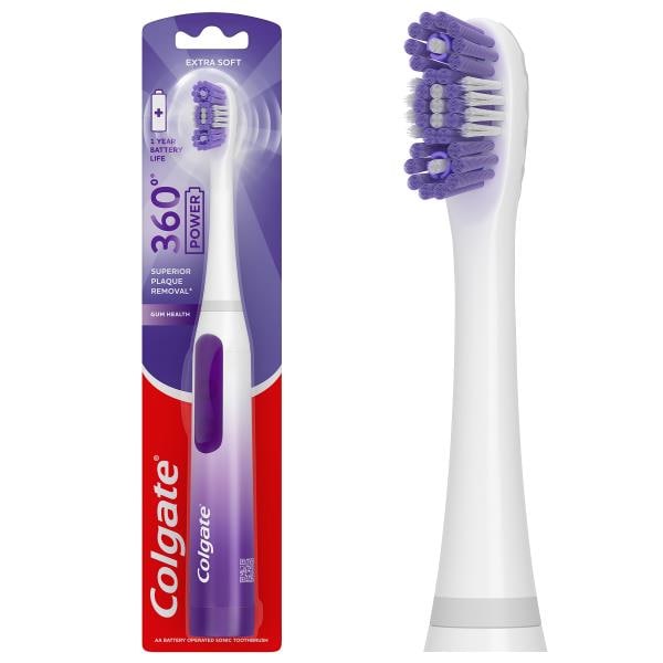 Colgate 360 Gum Health Sonic Powered Battery Toothbrush | Publix Super ...