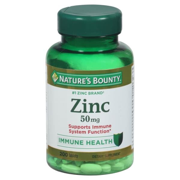 Nature's Bounty Zinc, Immune Health, 50 mg, Tablets | Publix Super Markets
