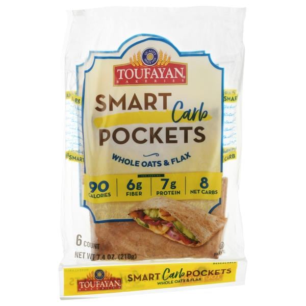 Toufayan Bakeries Smart Carb Pockets, Whole Oats & Flax | Publix Super ...